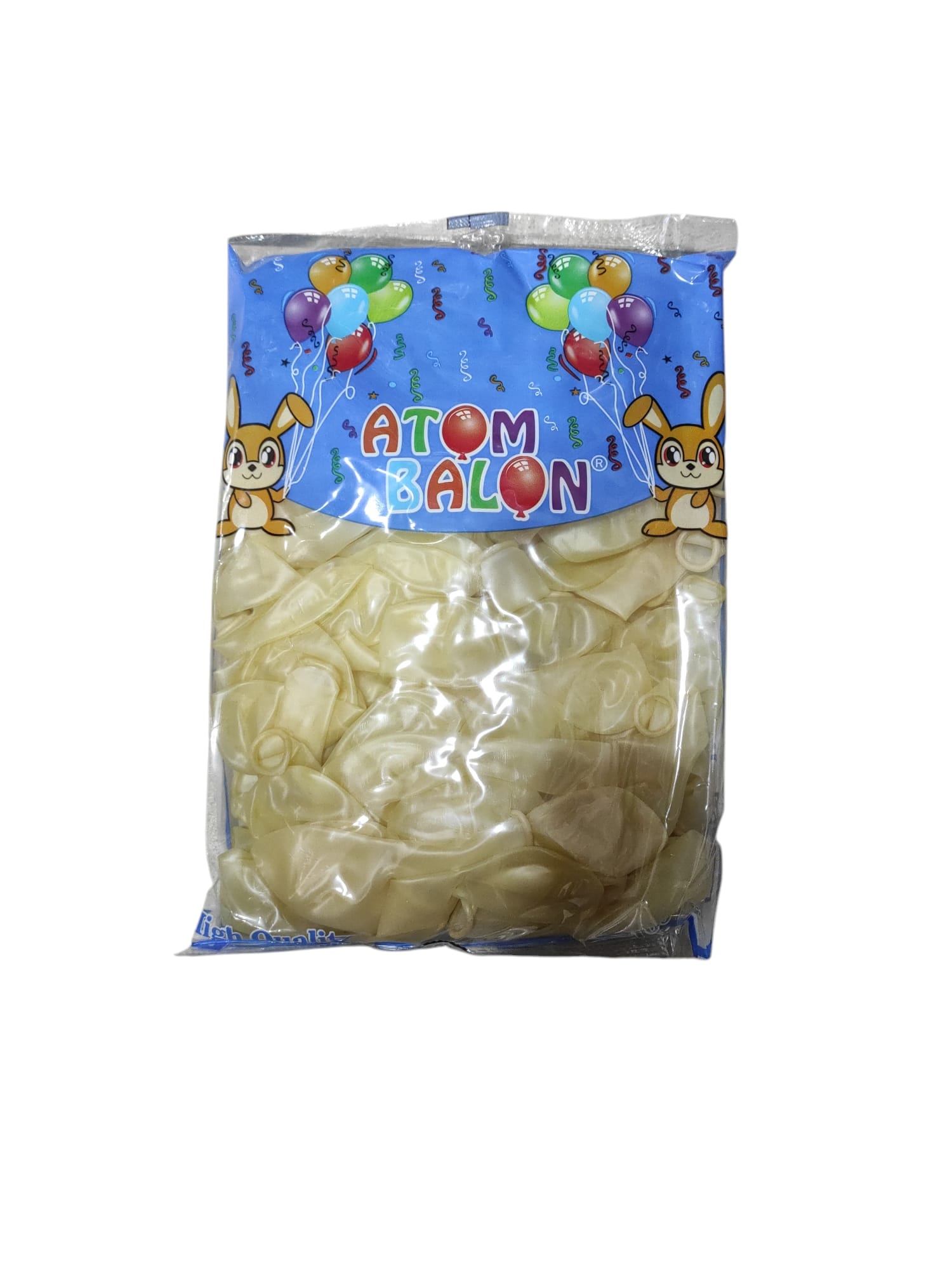 toptan atom pastel şeffaf balon 12 inç 100 lü