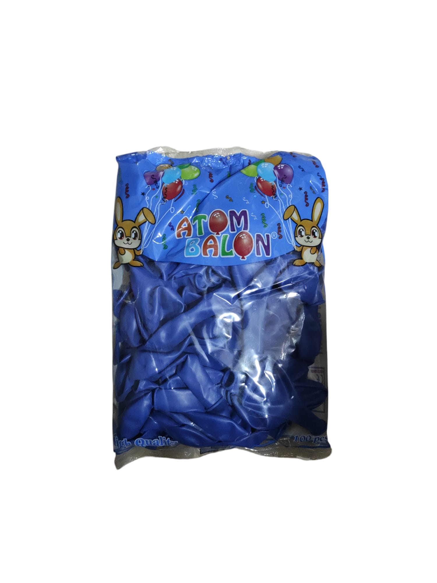 atom pastel pastel koyu mavi balon 100 lü