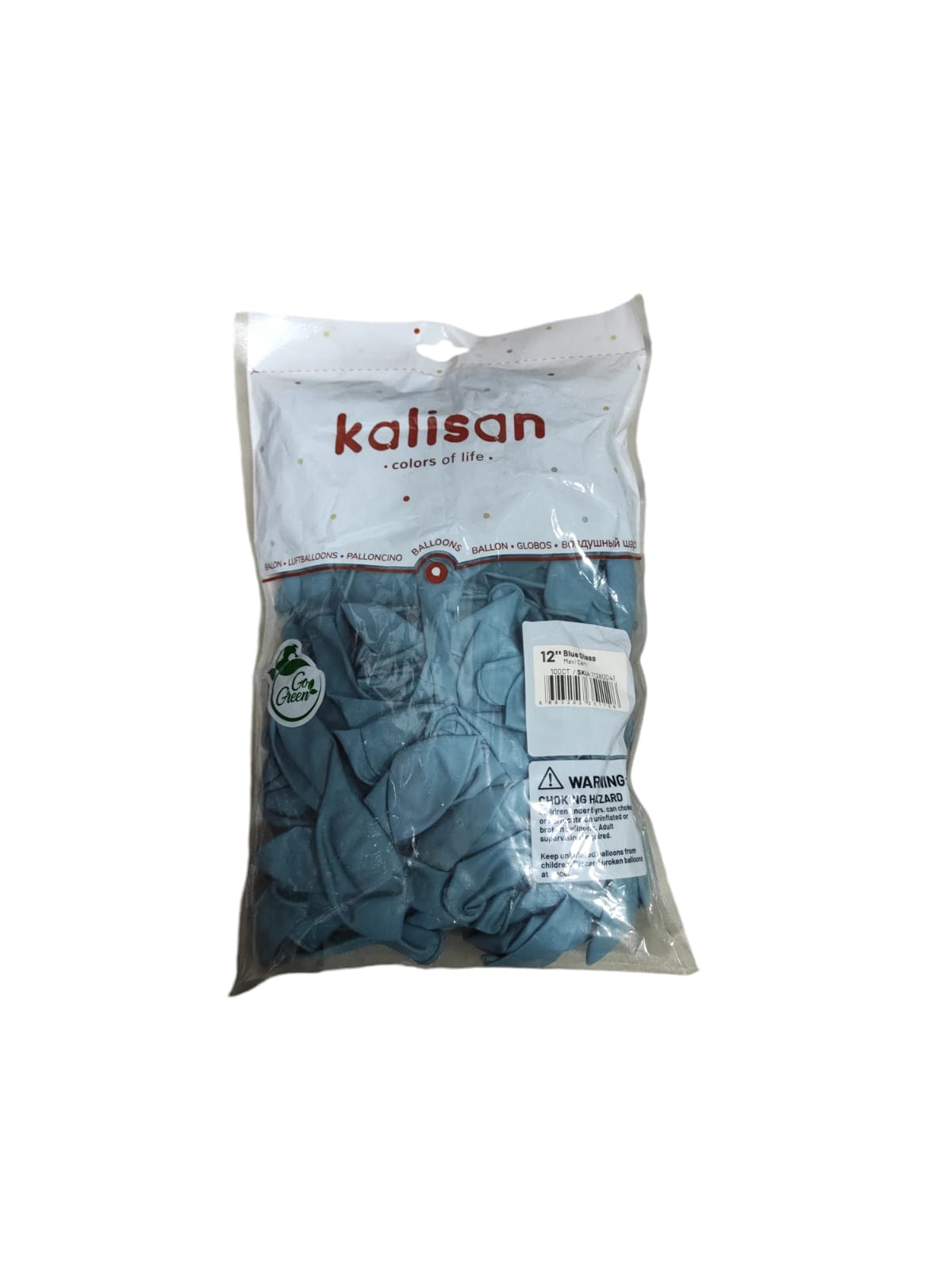 Toptan kalisan Retro Cam Mavisi Balon (glass blue)12inç 100lü